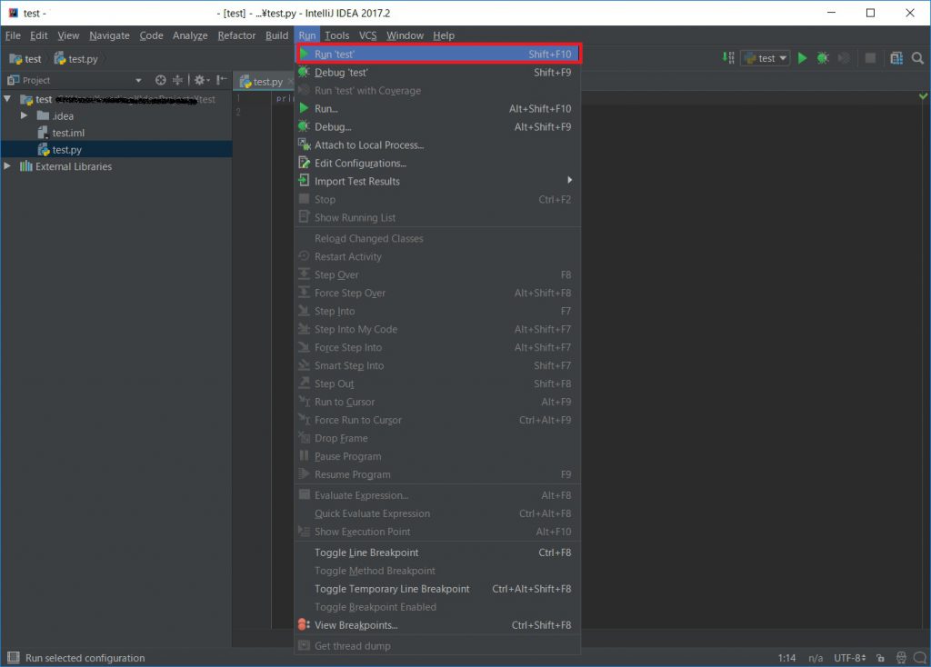 IntelliJでPythonを使用するときの手順 | TECH PROjin