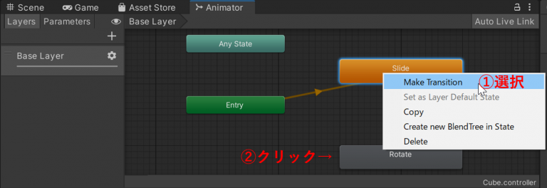 【初心者Unity】AnimatorControllerの基礎 | TECH PROjin
