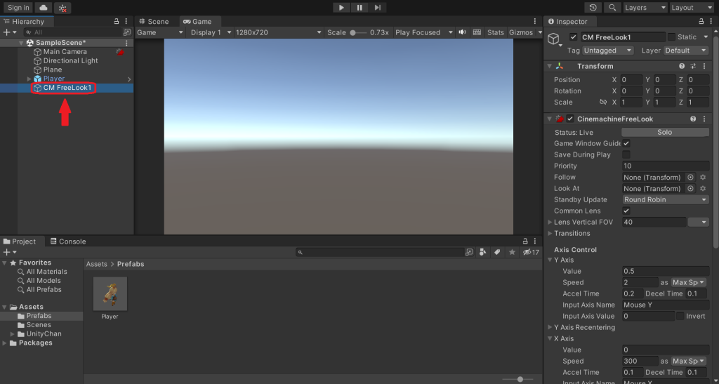 【Unity】3Dアクションゲームを作ろう！#3 カメラ操作の実装 | TECH PROjin