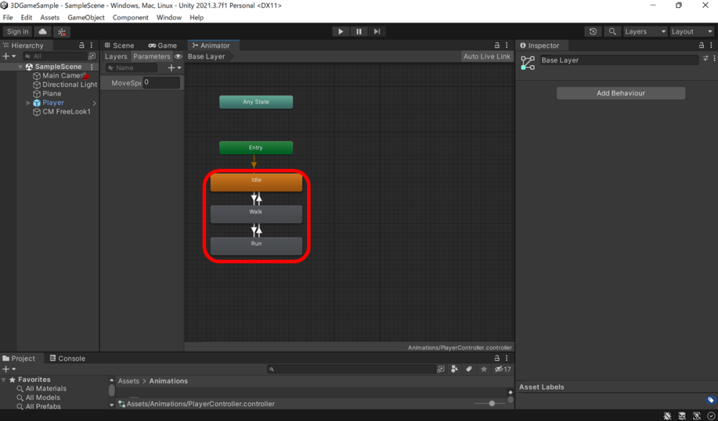 【Unity】3Dアクションゲームを作ろう！#4 アニメーションの作成 | TECH PROjin