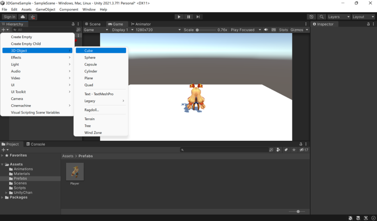 【Unity】3Dアクションゲームを作ろう！#6 ステージの作成（床・壁） | TECH PROjin
