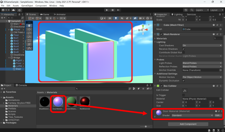 【Unity】3Dアクションゲームを作ろう！#8 ステージの作成（スイッチ・扉） | TECH PROjin